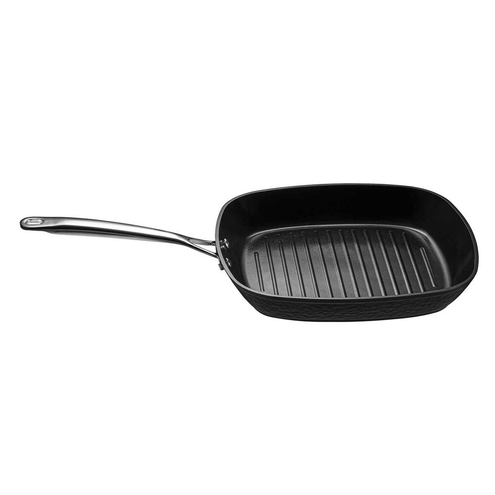 Chapa Grill Antiaderente para indução 28 Cm Oxford Gourmet Preta - Oxford